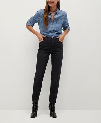 MANGO Women's Mom-Fit Jeans - Macy's