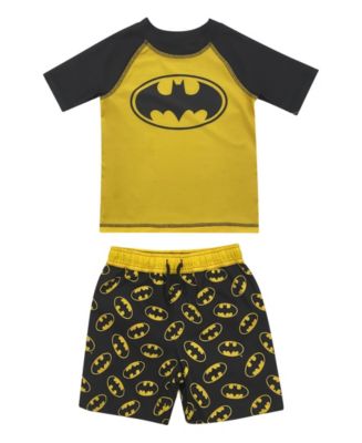 Toddler Boys Batman Rash Guard and Trunk Set - Macy's