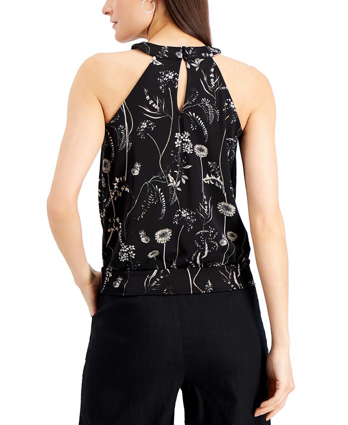 INC International Concepts Printed Halter Top, Created for Macy's - Macy's