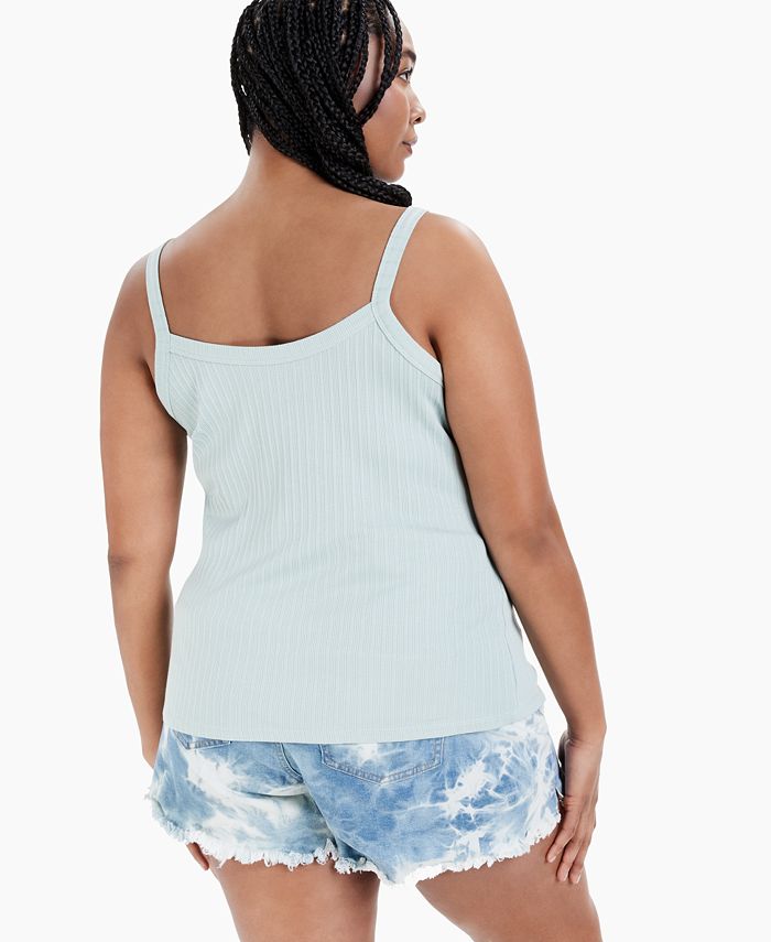 Rebellious One Trendy Plus Size Ribbed Tank Top - Macy's