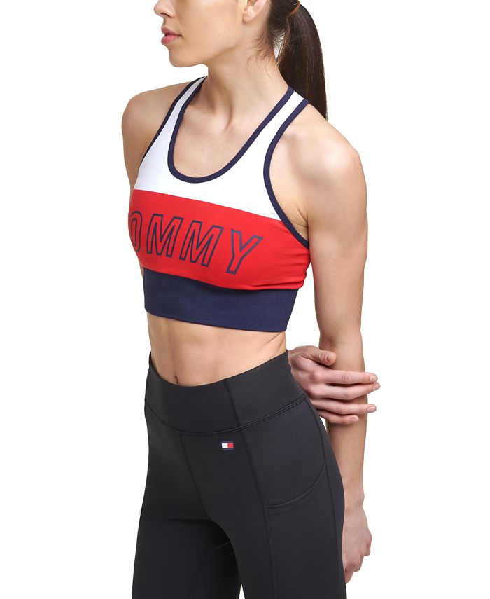 Tommy Hilfiger Colorblocked Low Impact Sports Bra & Reviews ...