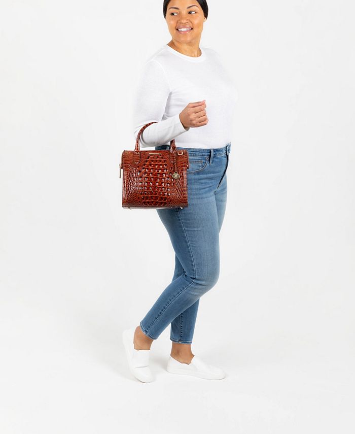 Brahmin Small Caroline Melbourne Leather Satchel - Macy's