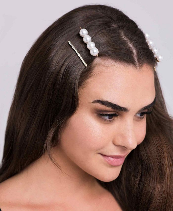 Soho Style Women's Ribbon Hair Clip Set - Macy's