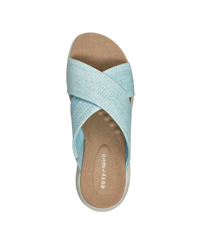 Easy Spirit Women's Taite Square Toe Casual Flat Sandals & Reviews ...