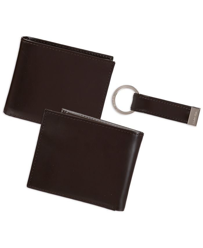 Calvin Klein Men's RFID Passcase Wallet & Key Fob Set - Macy's