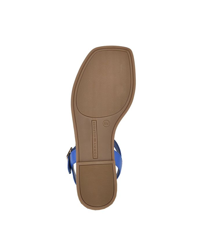 Tommy Hilfiger Jinis Ankle Tie Thong Sandals - Macy's