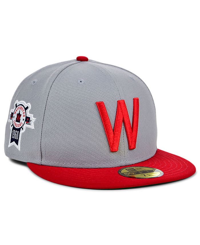 New Era Washington Senators Gray Anniversary 59FIFTY Cap - Macy's