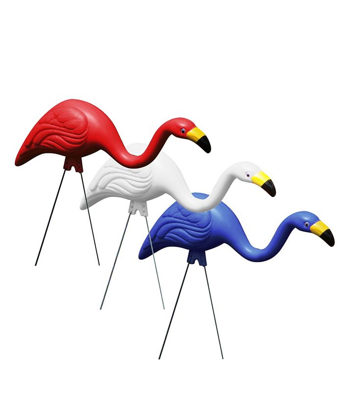 Bloem American Mingo Flamingo Yard Stakes, Pack of 3 - Macy's