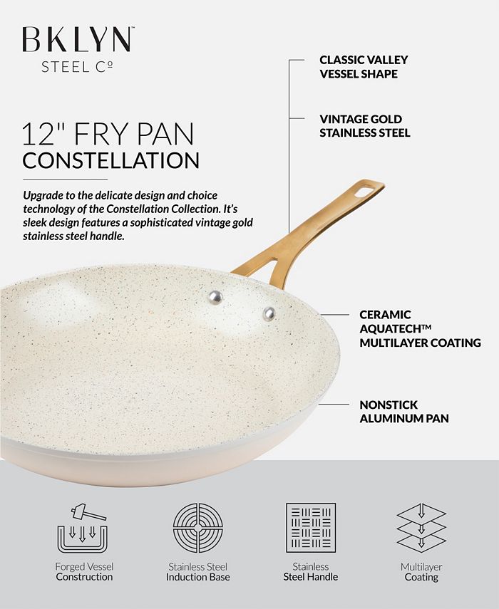 Brooklyn Steel Co. Constellation 12" Nonstick Aluminum Speckled ...