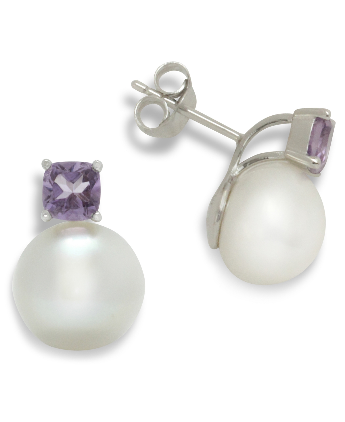 Click here for Cultured Freshwater Pearl (11mm) & Amethyst (1-1/4... prices