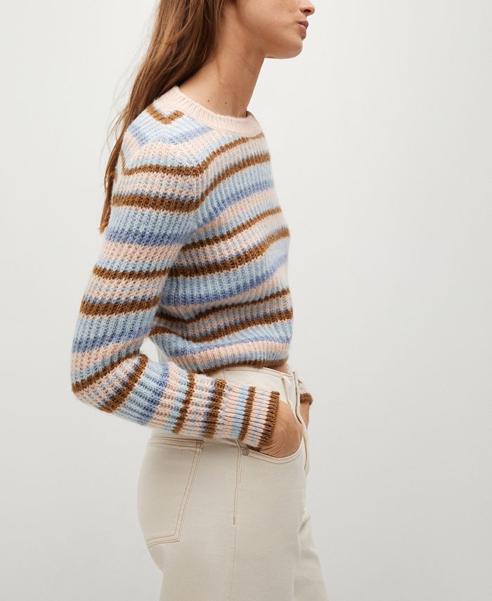 MANGO Women's Multi Colored Knit Sweater - Macy's