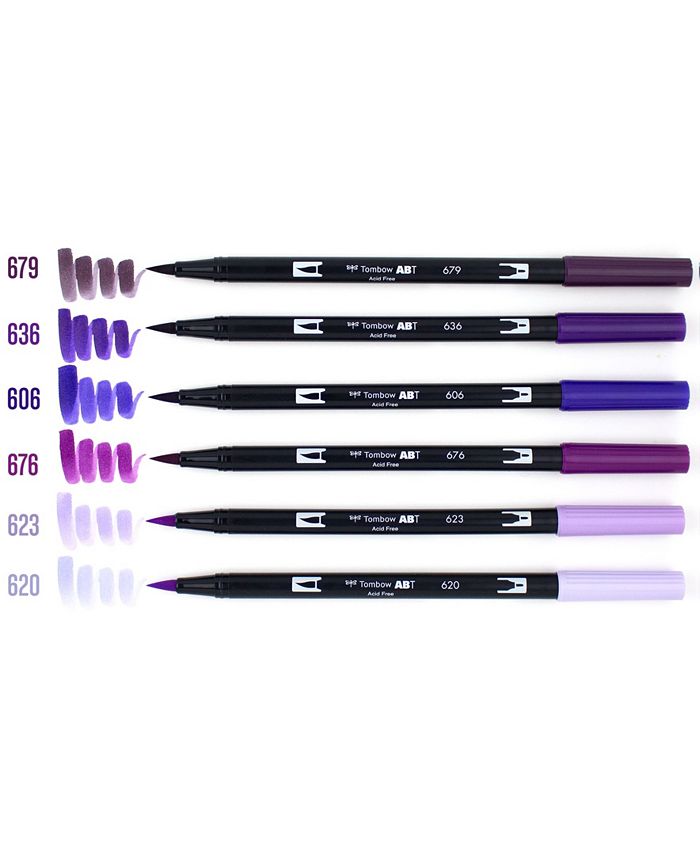 Tombow Dual Brush Pen Art Markers, 6-Pack & Reviews - Home - Macy's