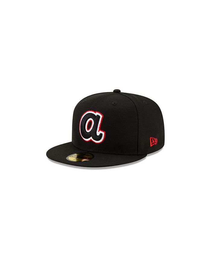 New Era Atlanta Braves Color UV 59FIFTY BLK/RED Cap - Macy's