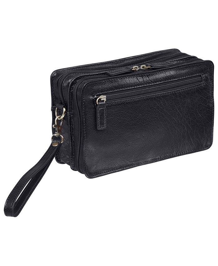 Mancini Arizona Collection Unisex Bag with Rear Zippered Organizer - Macy's