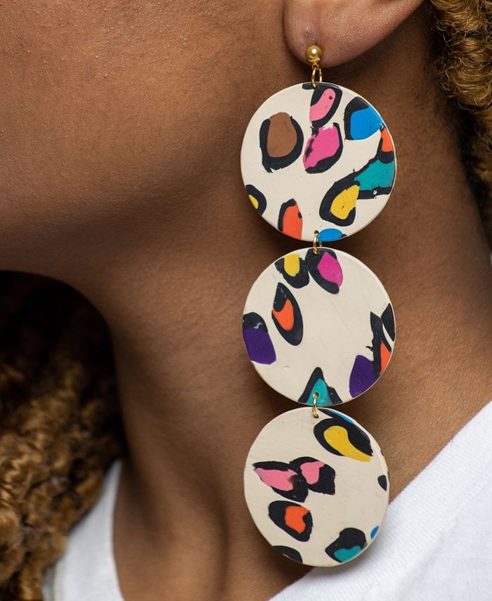Swanky Designs Leopard Dangle Earrings & Reviews - Earrings - Jewelry ...