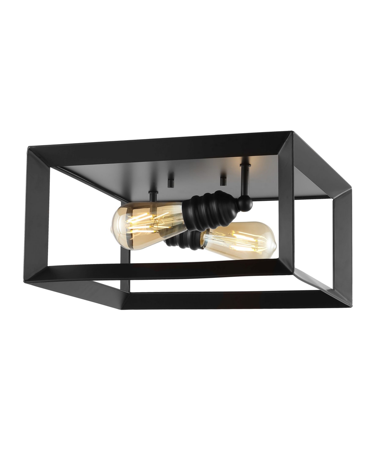 Click here for Marfa Square 2-Light Iron Modern Farmhouse Led Flu... prices