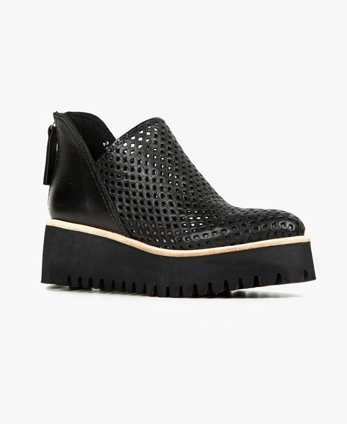 ALL BLACK Women's Flatform Perf Booties - Macy's