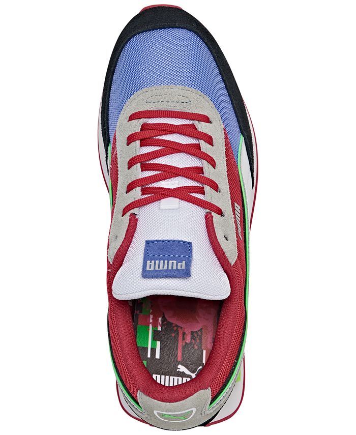 Puma Women's Future Rider Double Berry Glitch Casual Sneakers from ...