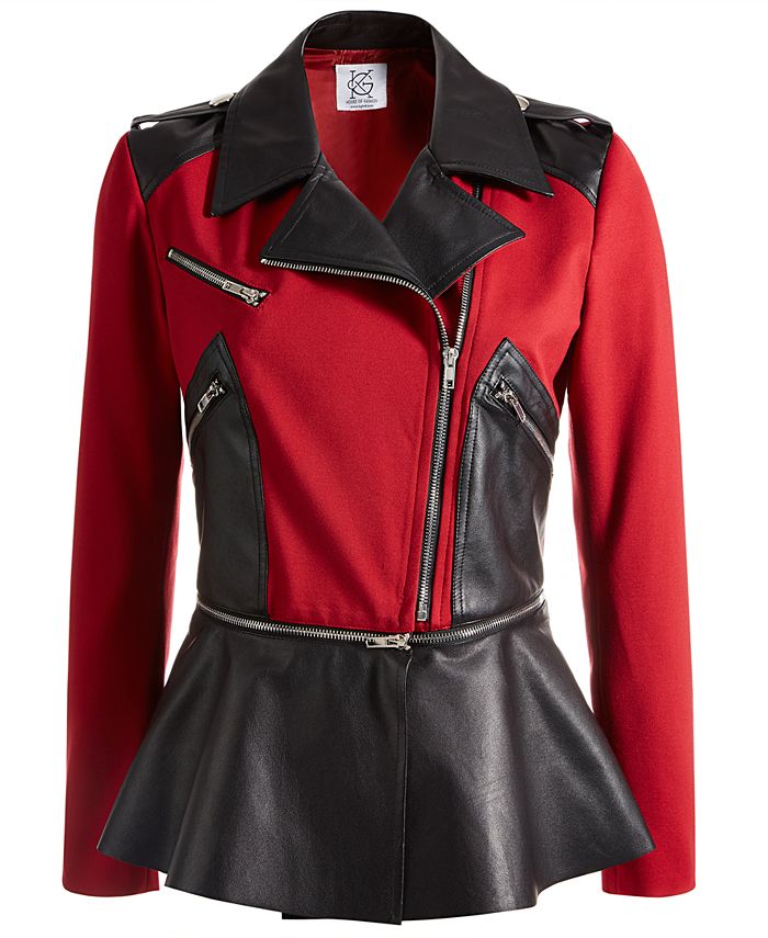 KG's House OF fashion Wave Zipper Jacket - Macy's