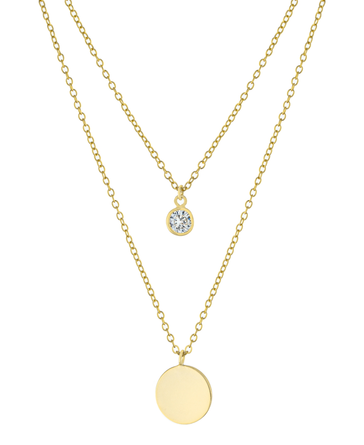 Click here for Double Layered 16 + 2 Cubic Zirconia Solitaire and... prices