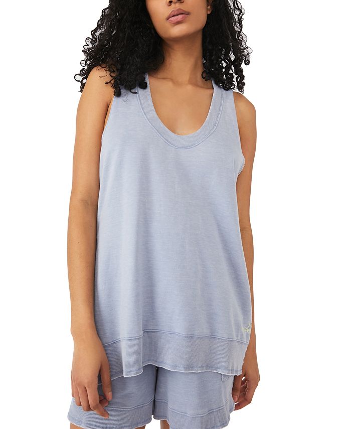 Free People Cozy Girl Side-Slit Tank Top & Reviews - Tops - Women - Macy's