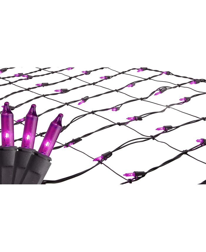 Northlight 2' x 8' Purple Mini Tree Trunk Wrap Christmas Net Lights ...