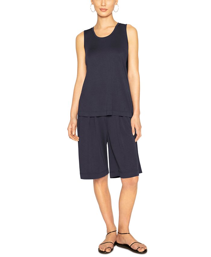 b new york Cape-Back Vented-Hem Top - Macy's