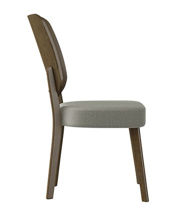 Handy Living Samuelsson Mid Century Modern Armless Side Chair with Wood Back, Set of 2 & Reviews ...