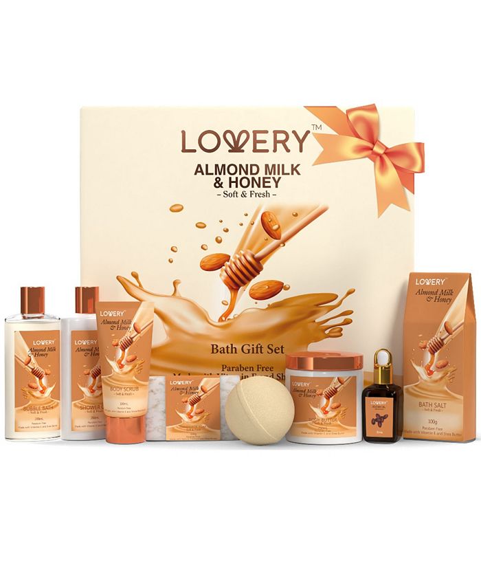 Lovery Almond Milk And Honey Spa Kit, 9 Piece - Macy's