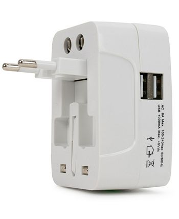 Miami CarryOn International Travel Adapter with Two USB Ports - Macy's