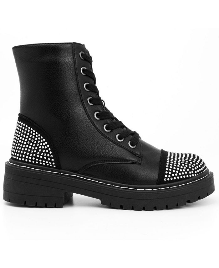Sugar Women's Kalina Studded Combat Boots - Macy's