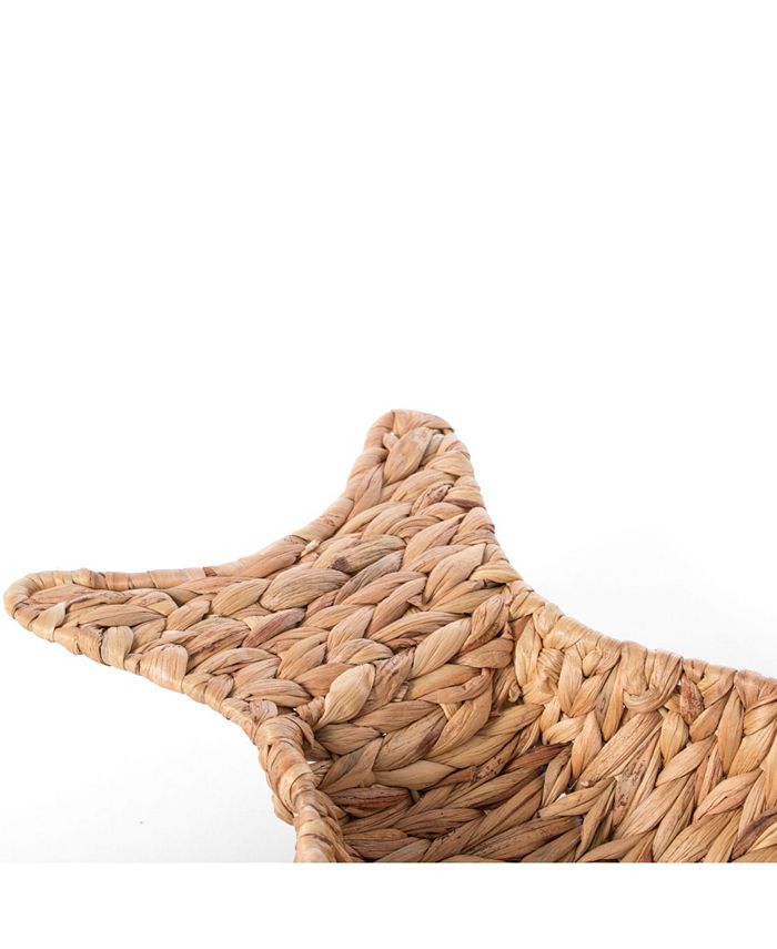 Vintiquewise Decorative Woven Fish Design Tray - Macy's