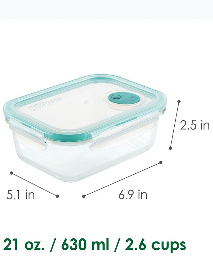 Lock n Lock Purely Better Vented Glass Food Storage Container - Macy's