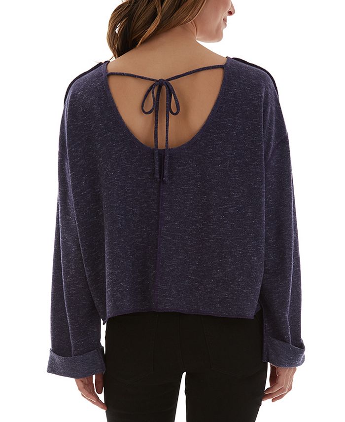 BCX Juniors' Exposed-Seam Low-Back Top - Macy's