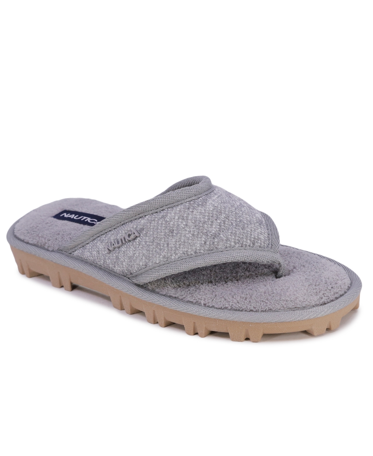 Click here for Womens Haji Plush Thong Slipper - Gray prices