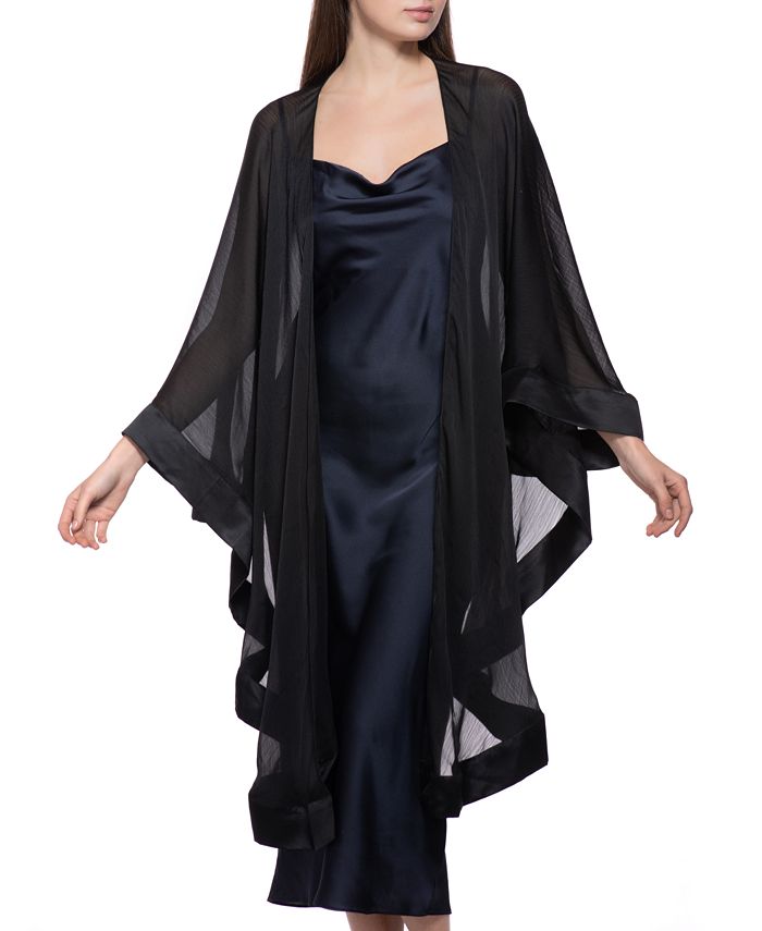 INC International Concepts Satin-Border Topper, Created for Macy's - Macy's