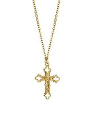 Macys crucifix necklace store