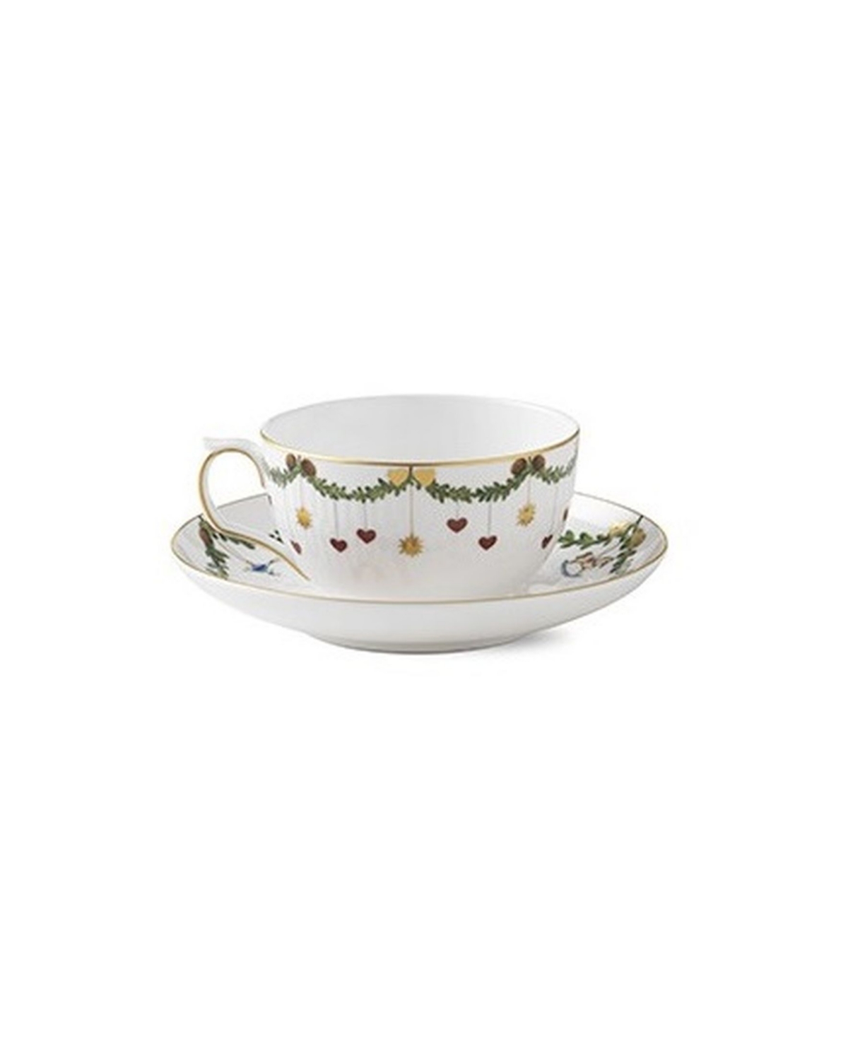 Click here for Star Fluted Christmas Teacup Saucer - Multi prices