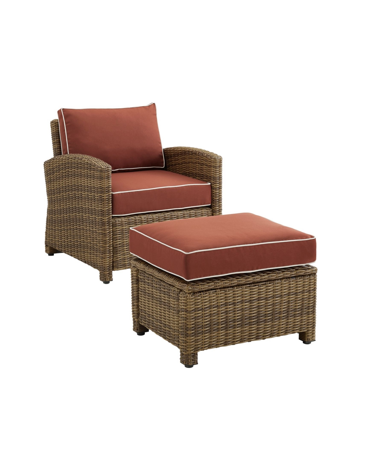 Click here for Bradenton Outdoor Wicker Chair Set  2 Piece - Sang... prices