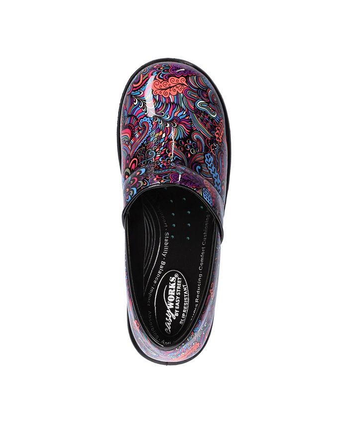 Easy Street Easy Works by Women's Lyndee Slip Resistant Clogs - Macy's
