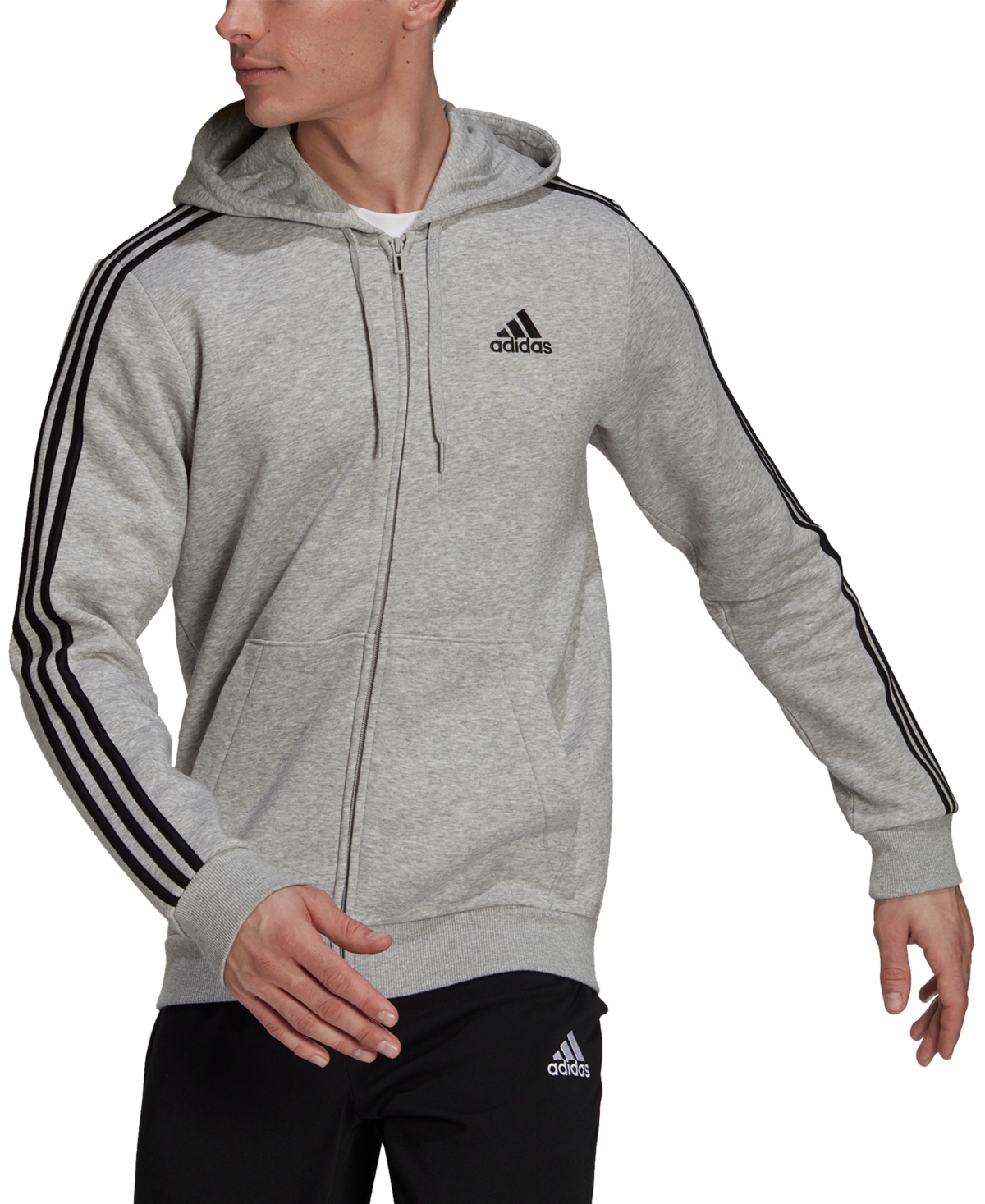 Click here for adidas Mens Essentials Full-Zip Hoodie - Medium Gr... prices