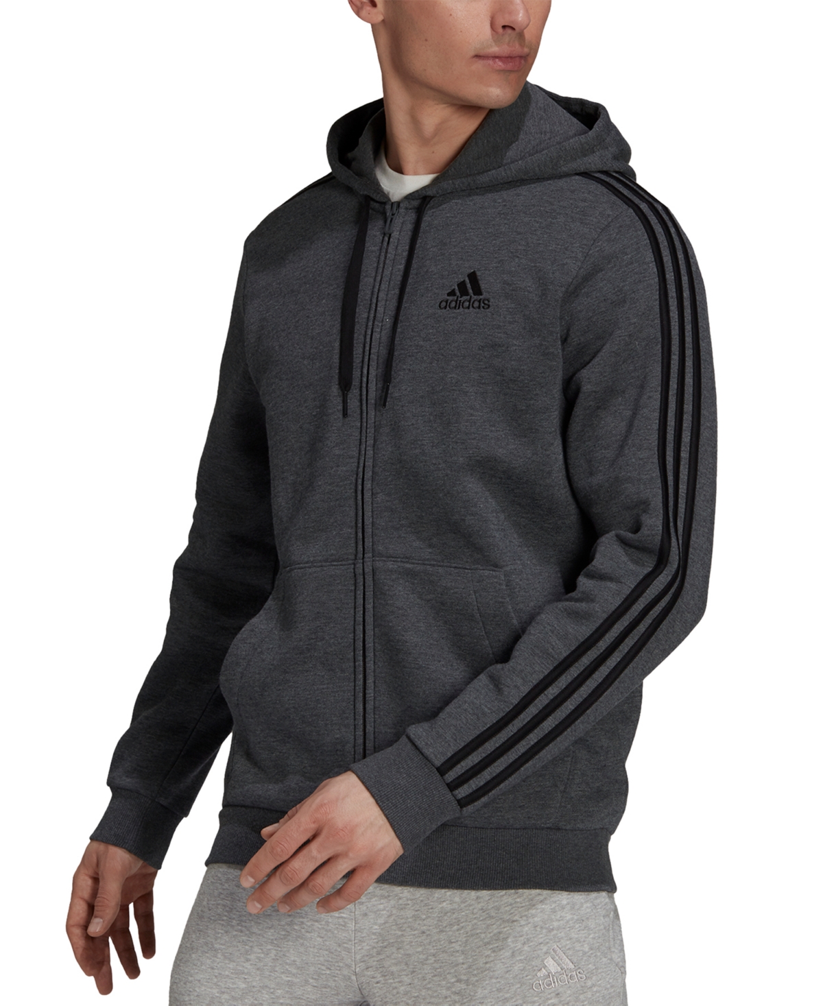 Click here for adidas Mens Essentials Full-Zip Hoodie - Dark Grey... prices