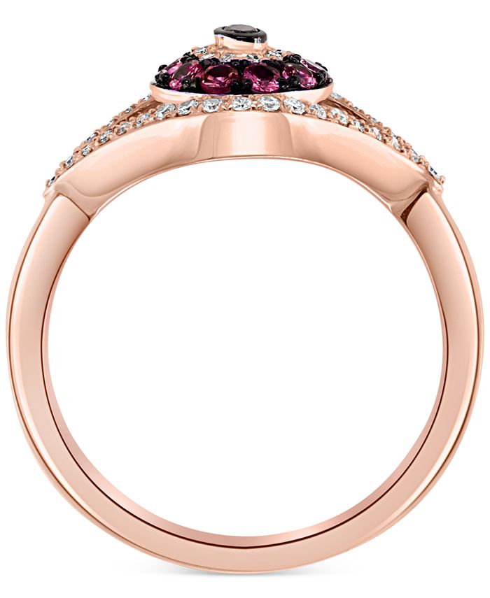 EFFY Collection EFFY® Ruby (1/4 ct. t.w.) & Diamond (1/6 ct. t.w.) Evil ...