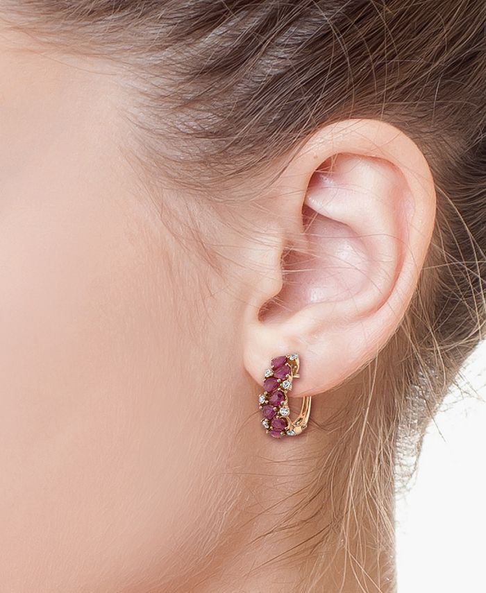 EFFY Collection EFFY® Ruby (1-7/8 ct. t.w.) & Diamond (1/3 ct. t.w ...