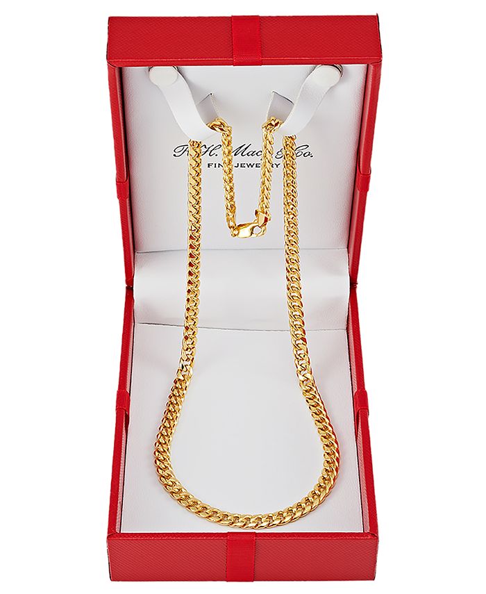 Italian Gold Miami Cuban Link 18" Chain Necklace (6mm) in 10k Gold - Macy's