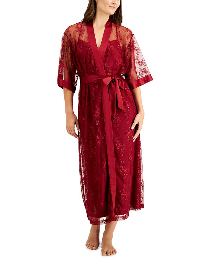 INC International Concepts Long Lace Wrap Robe, Created for Macy's ...