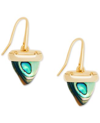 Kendra Scott 14k Gold Plated Carved Shark Tooth Drop Earrings Macy s