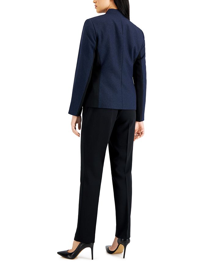 Le Suit Two-Tone Pantsuit - Macy's