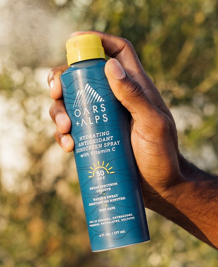 Oars + Alps Hydrating Antioxidant Sunscreen Spray SPF 50, 6-oz. - Macy's