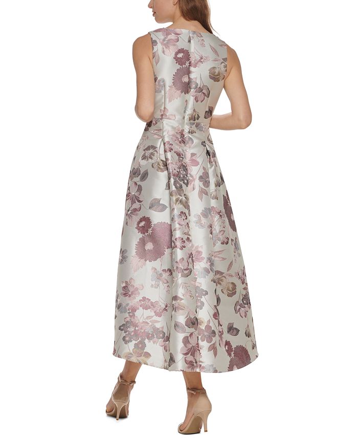 Eliza J Floral Print High Low Fit And Flare Dress Macys